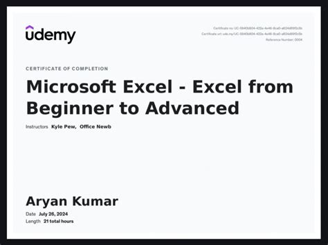 Aryan Kumar On Linkedin Delighted To Announce The Completion Of An Invaluable And Insightful Excel