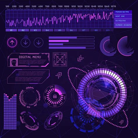 Hud 科技感 科技感界面 科技感圆形 科技感线条 图片 科技感图片素材 花瓣网
