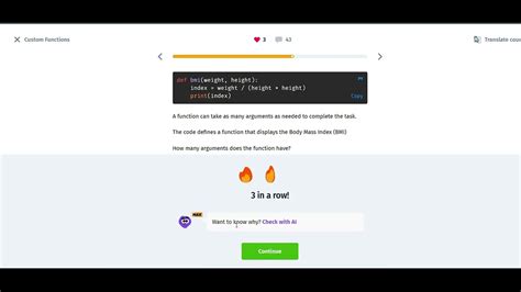 40 Custom Functions Coding Foundations Sololearn Youtube