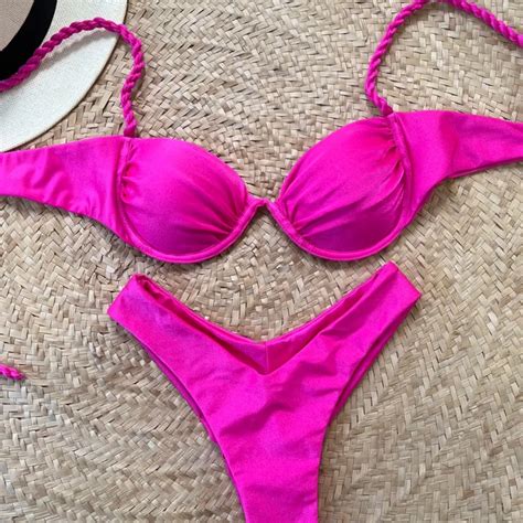 Sexy Bikini Set Brazilian Biquini Swimming Suit Push Up Bikini 2024