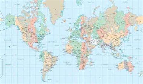 Detailed World Map Vector At Collection Of Detailed