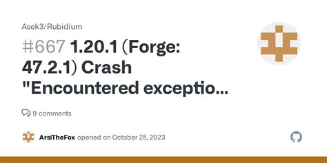 1201 Forge 4721 Crash Encountered Exception While Building Chunk Meshes · Issue 667