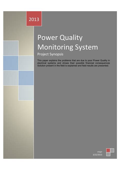 Power Quality Monitoring System