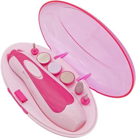 Difly Electric Manicure Set For Gentle And Safe Fingernail Care Pink