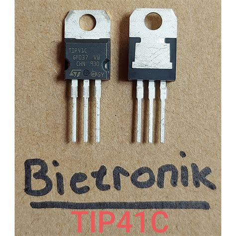 Jual Transistor Tip41 Tip41c Npn Original Stmicroelectronics Shopee Indonesia