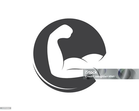 보디 빌더 피트니스 체육관 아이콘 로고 배지 벡터 일러스트 근육질 체격에 대한 스톡 벡터 아트 및 기타 이미지 근육질 체격