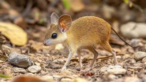 A Round Eared Sengi In Its Natural Habitat Stock Illustration