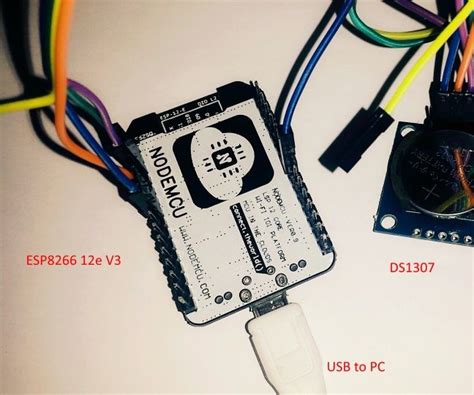 Esp8266 Wiht Ds1307 Rtc Nv Sram And Square Wave Output Signal 5 Steps Instructables