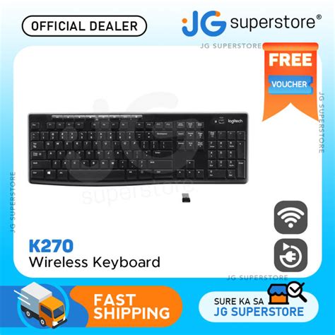 Logitech K270 Plug And Play 2 4ghz Wireless Full Size Keyboard With 10m