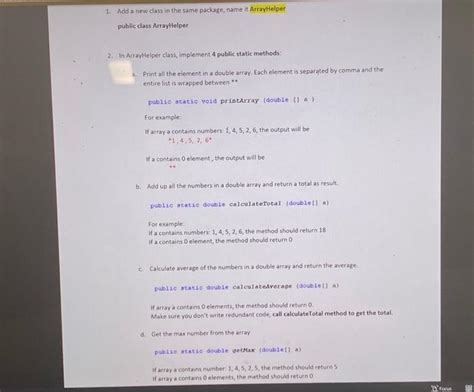 Solved 1 Add A New Class In The Same Package Name It