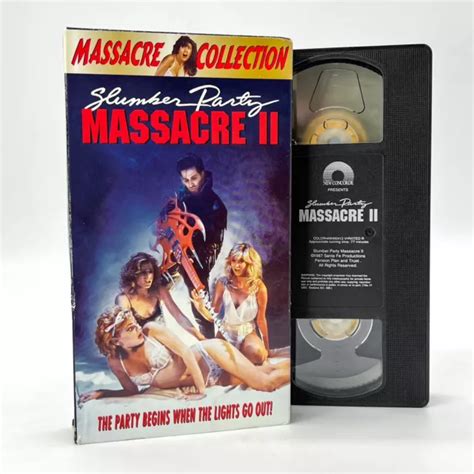 Slumber Party Massacre Ii 2 Vhs Tape 2000 Concorde Variant Horror