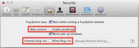 How To Enable Or Disable Javascript In Web Browsers On Mac