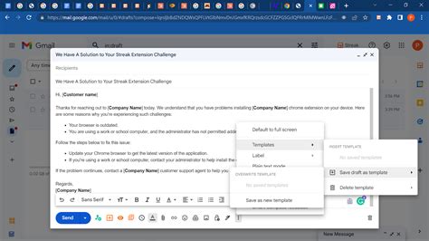 Two Simple Methods To Create A Gmail Canned Response Streak