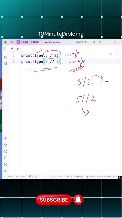 012 Guess The Output Python Programming And Answer 10 Minute Diploma Techshorts Youtube