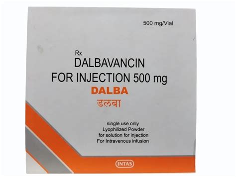 Dalbavancin Injection Dalvance Injection Latest Price Manufacturers