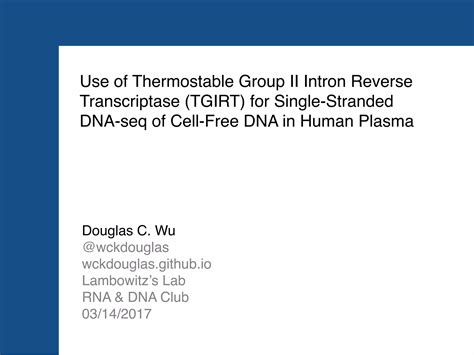 Use Of Tgirt For Ssdna Seq Pdf