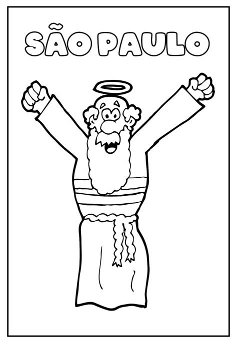 Desenhos Do S O Paulo Para Colorir Bora Colorir