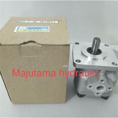 jual pompa hidrolik gpy f 4r gear pump rexus shopee indonesia