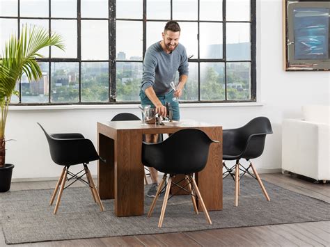 Solid Wood Extendable Dining Table Transformer Table
