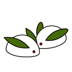 雪ウサギ 素材クリップアート 彩クリWEB