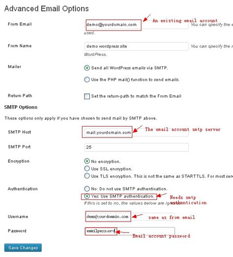 How To Configure Smtp Authentication In Multiplewordpress Site To Send