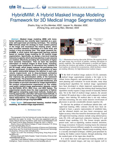 hybridmim a hybrid masked image modeling framework for 3d medical