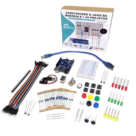 Kit Iniciante Robótica Para Arduino Com Tutorial De 100 Pcs Em Promoção Na Americanas