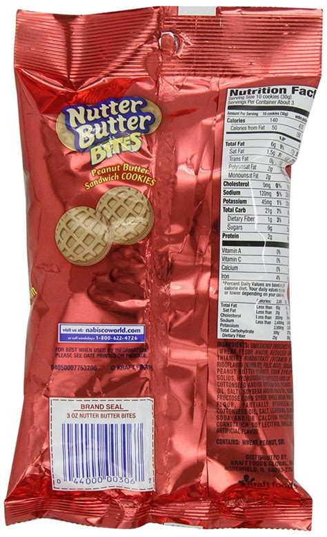 Nabisco Nutter Butter Bites 3oz 12 Pack Delicious Peanut Butter