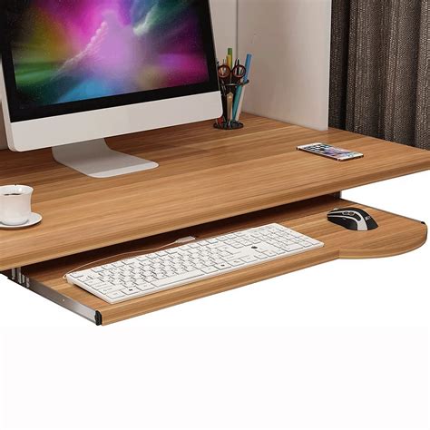 Under Desk Sliding Keyboard Tray Clearance