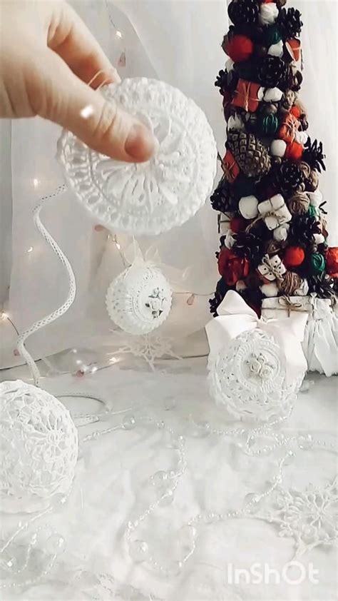 шары на новогоднюю ёлку Поделки Делаем сами Праздничные поделки