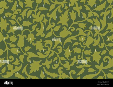 A Hand Drawn Non Repeating Pattern Inspired By Medieval Designs Stock
