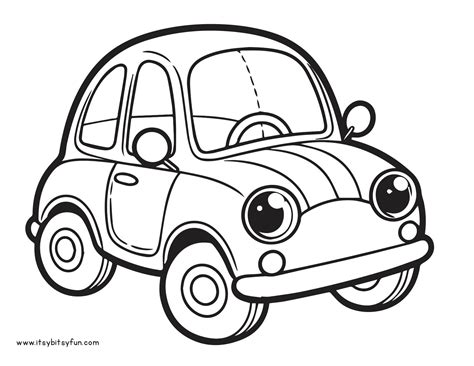 Car Coloring Sheet Simple