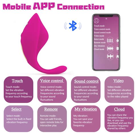 Soft Silicone Wearable Vibrator For Women 12 Vibration Patterns App