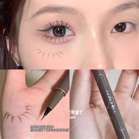 Juduo橘朵极细眼线笔精雕液笔下至下睫毛胶笔卧蚕不晕染防水女虎窝淘