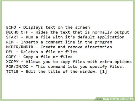 How To Write A Batch File With Examples WikiHow