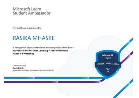 Completed Introduction To Machine Learning And Tensorflow Workshop