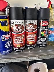 Rust Oleum 248658 6PK Rust Reformer Spray 10 25 Oz Black 6 Pack Amazon Com