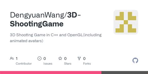 GitHub DengyuanWang D ShootingGame D Shooting Game In C And OpenGL Including Animated