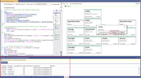 Debug Azure Stream Analytics Queries Locally Using Job Diagram In