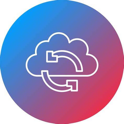 Premium Vector Cloud Sync Icon Vector Image Can Be Used For Cloud Computing