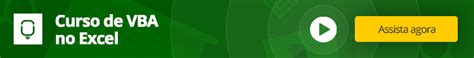 Introdução Ao Vba No Excel Blog Luz
