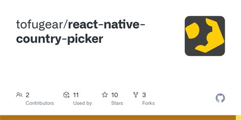Github Tofugearreact Native Country Picker