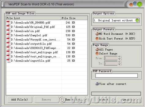 Convert Scanned Pdf To Editable Word Use Veryutils Scan To Word Ocr