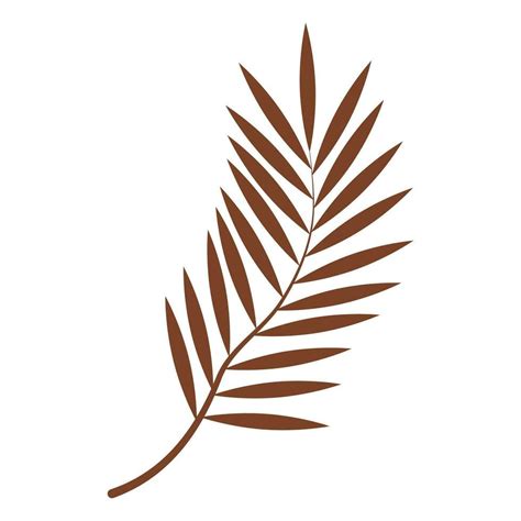 Decorative Boho Twig Abstract Geometric Element Botanical Symbol