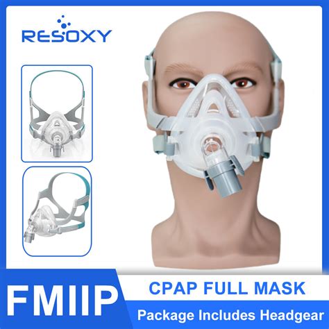 Cpap Mask Full Face Mask With Silicone Cushion Headgear For Cpap Bipap Machine Copd Snoring