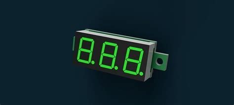 3 Digit Led Display 3d Model Cgtrader