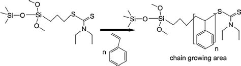 Reaction Scheme Of Styrene Mediated Raft Polymerization On Initiator Download Scientific