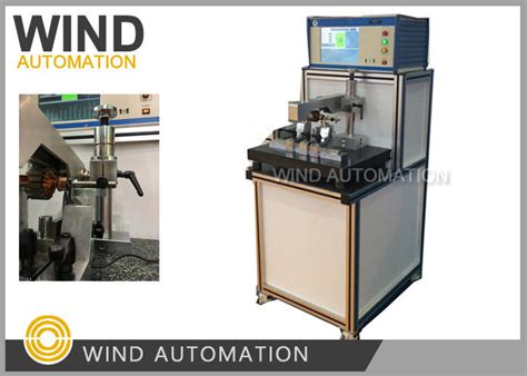 Commutator Roundness Electric Motor Testing Equipment For Brushed Dc Motor