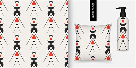 기하학적 원활한 패턴 원과 추상적 인 배경 반복 텍스처 벡터 일러스트레이션 기하학적 모양과 선 현대 장식 0명에 대한 스톡 벡터 아트 및 기타 이미지 Istock