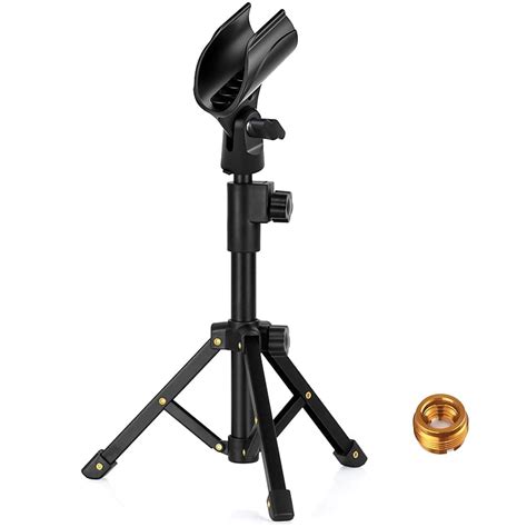 Tabletop Mic Stand Adjustable Desktop Microphone Stand With Reverb